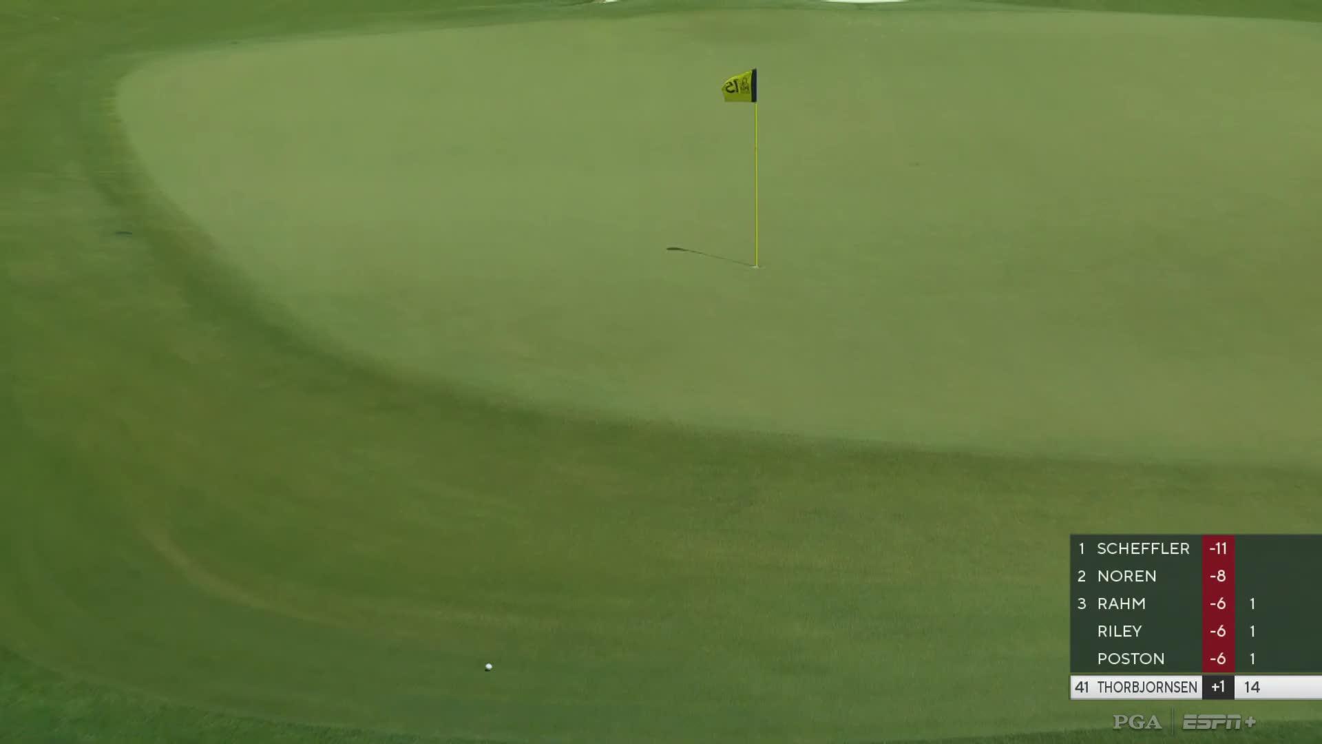 Michael Thorbjornsen 2nd Shot on No. 15 Hole - 2025 PGA Championship Round 4 | PGA Championship