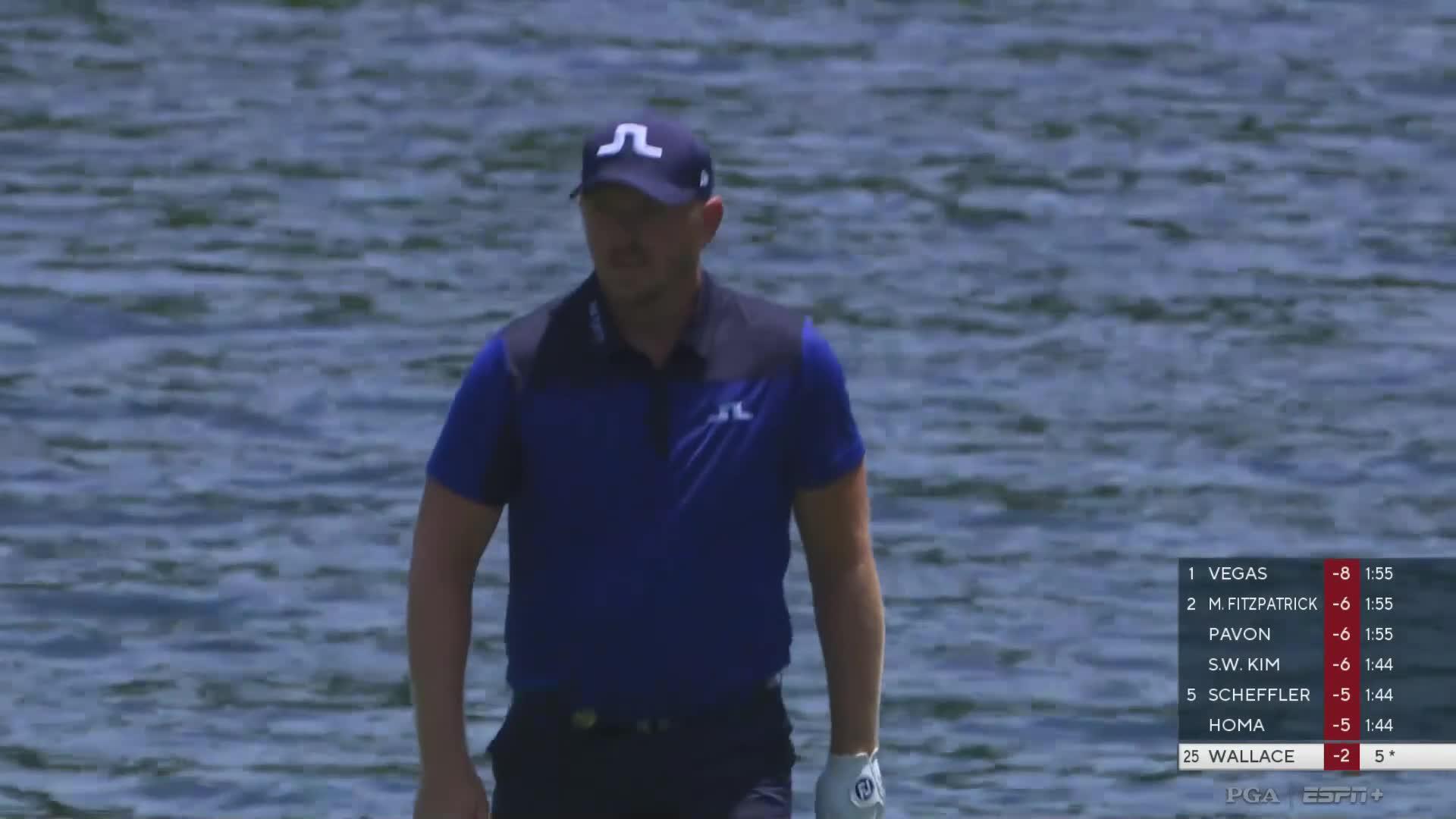 Matt Wallace 3rd Shot on No. 15 Hole - 2025 PGA Championship Round 3 | PGA Championship