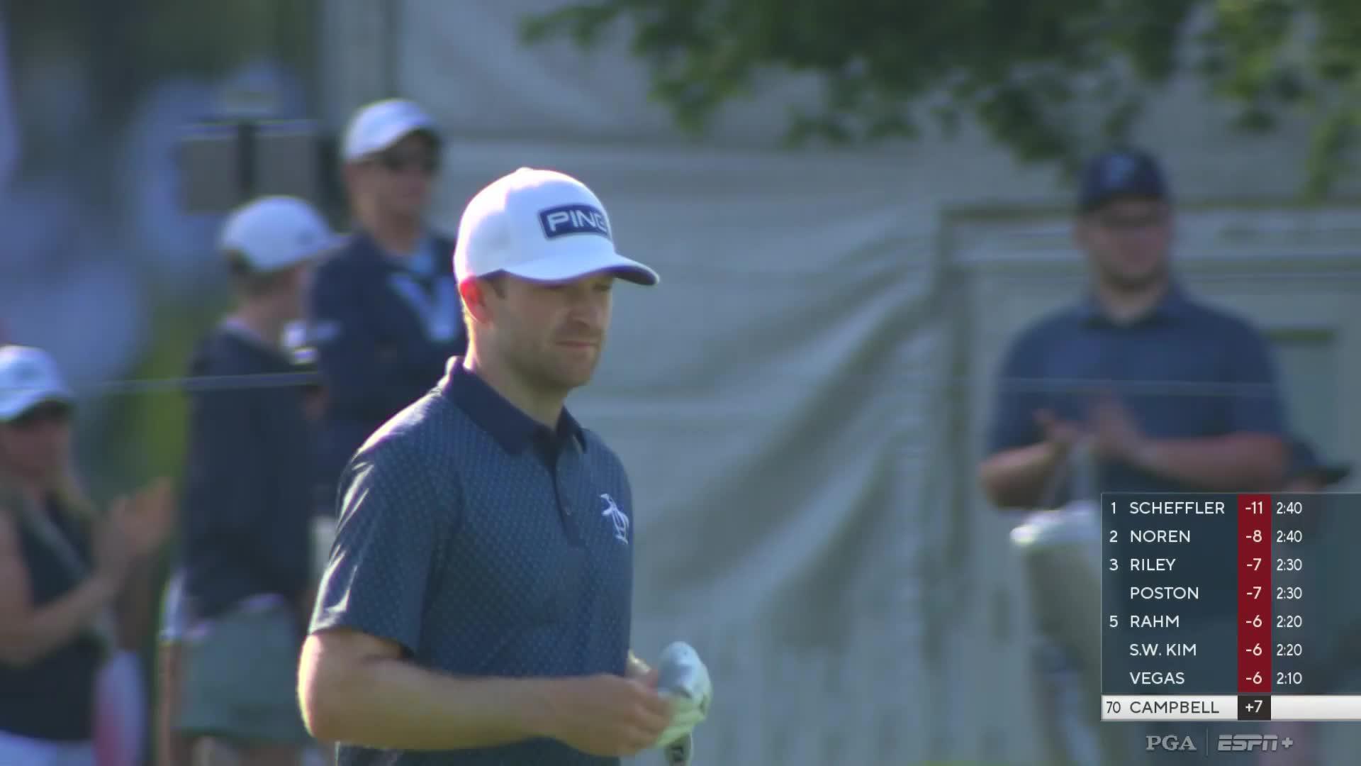 Brian Campbell 2nd Shot on No. 1 Hole - 2025 PGA Championship Round 4 | PGA Championship