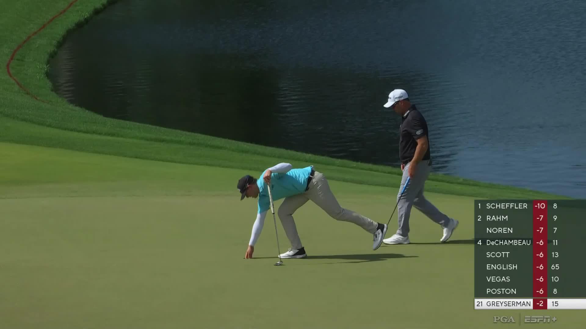 Max Greyserman 4th Shot on No. 16 Hole - 2025 PGA Championship Round 4 ...