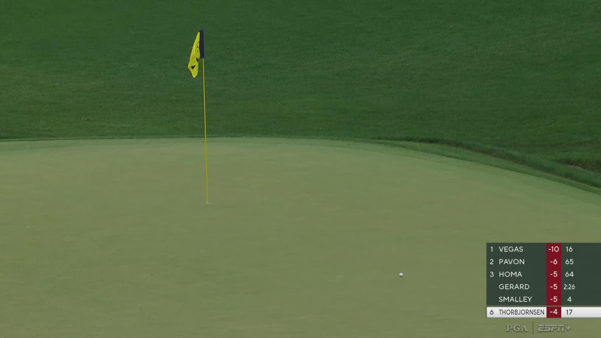 Michael Thorbjornsen 2nd Shot on No. 18 Hole - 2025 PGA Championship Round 2 | PGA Championship