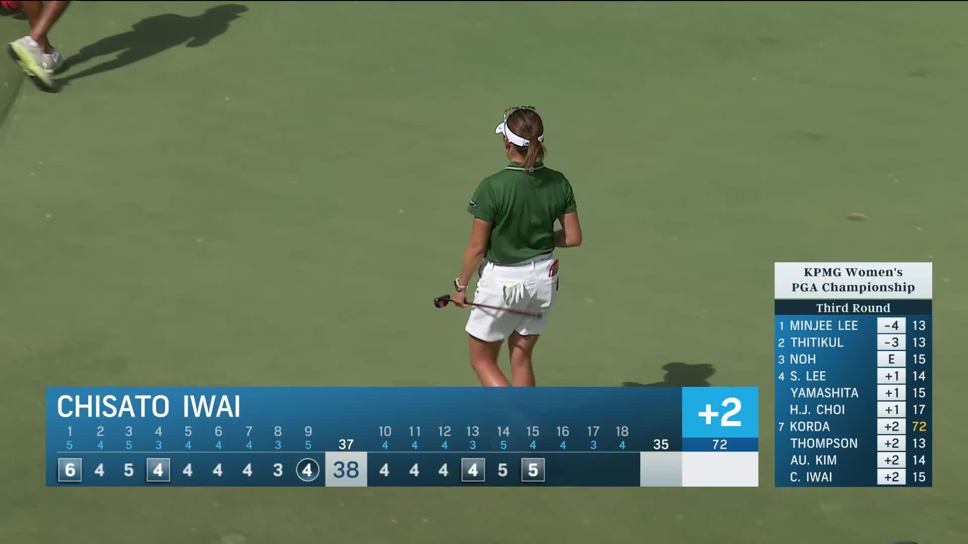 Chisato Iwai 5th Shot on No. 15 Hole - 2025 KPMG Women's PGA Championship Round 3 | KPMG Women's ...