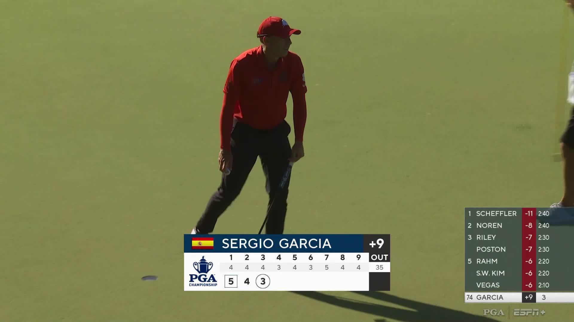 Sergio Garcia 3rd Shot on No. 3 Hole - 2025 PGA Championship Round 4 | PGA Championship