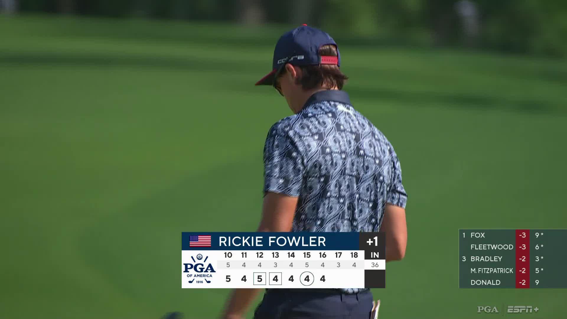 Rickie Fowler 4th Shot on No. 16 Hole - 2025 PGA Championship Round 1 | PGA Championship