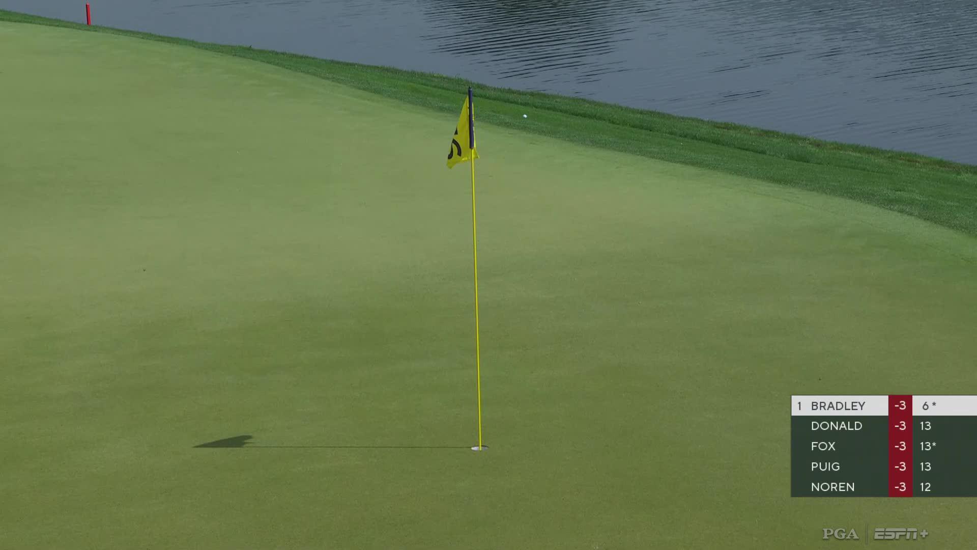 Keegan Bradley 2nd Shot on No. 16 Hole - 2025 PGA Championship Round 1 | PGA Championship