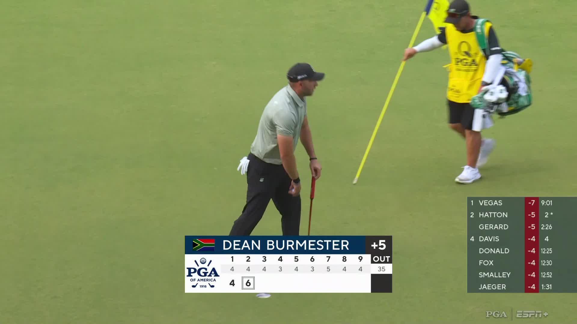 Dean Burmester 6th Shot on No. 2 Hole - 2025 PGA Championship Round 2 ...