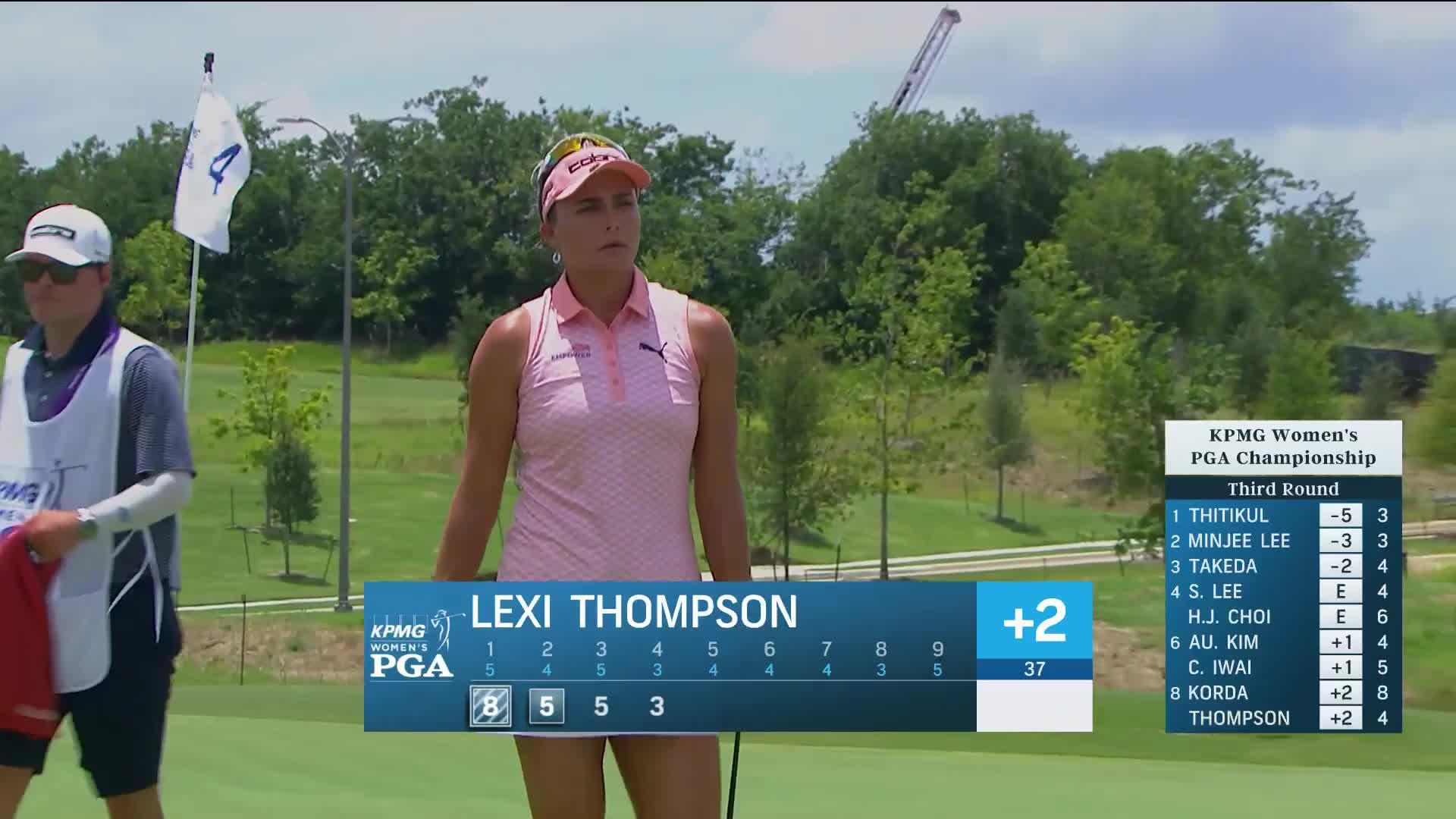 Lexi Thompson 3rd Shot on No. 4 Hole - 2025 KPMG Women's PGA Championship Round 3 | KPMG Women's ...
