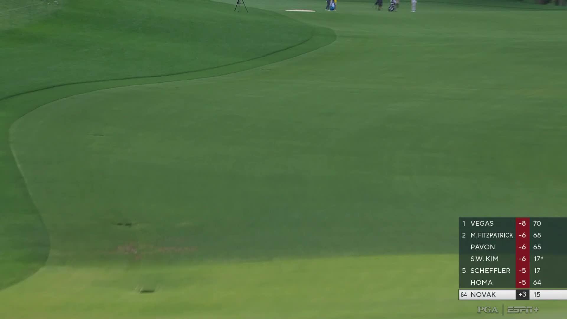 Andrew Novak 2nd Shot on No. 16 Hole - 2025 PGA Championship Round 2 ...