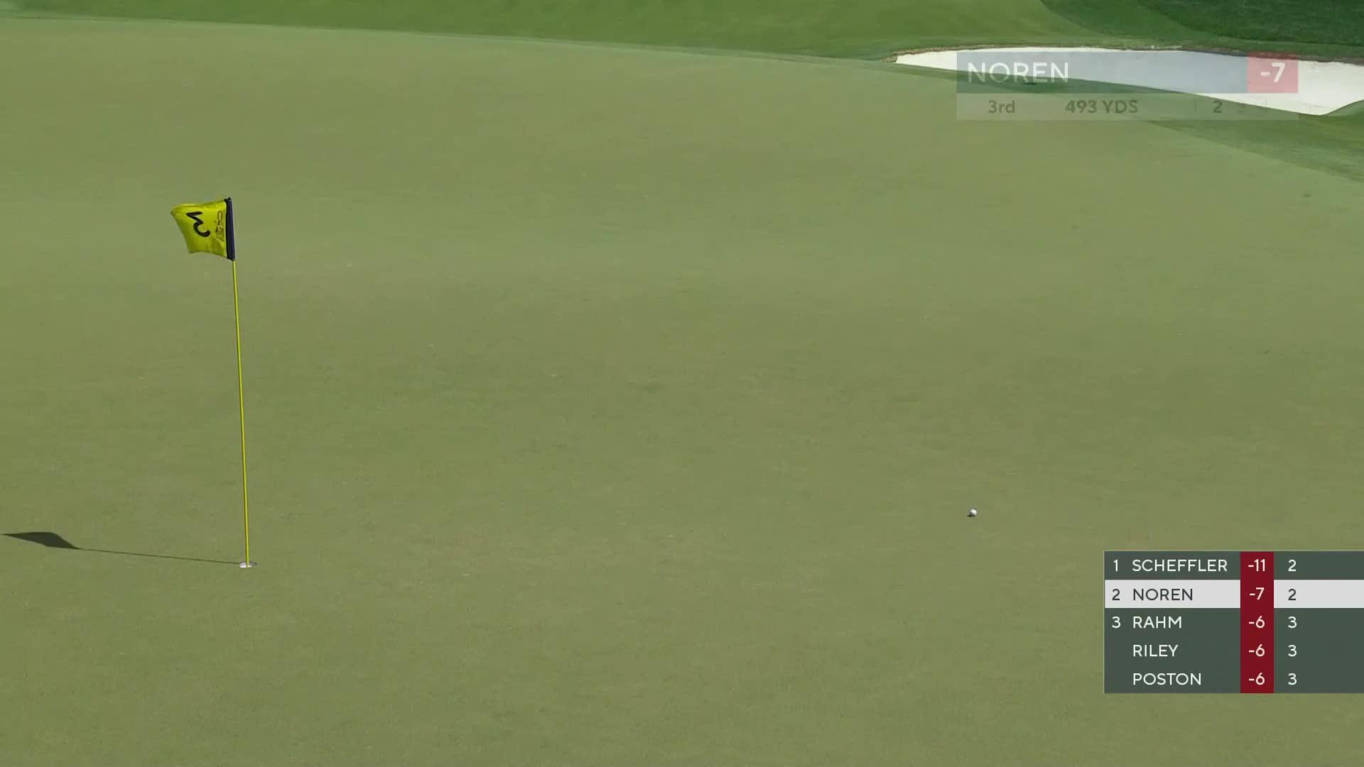 Alex Noren 2nd Shot on No. 3 Hole - 2025 PGA Championship Round 4 | PGA Championship