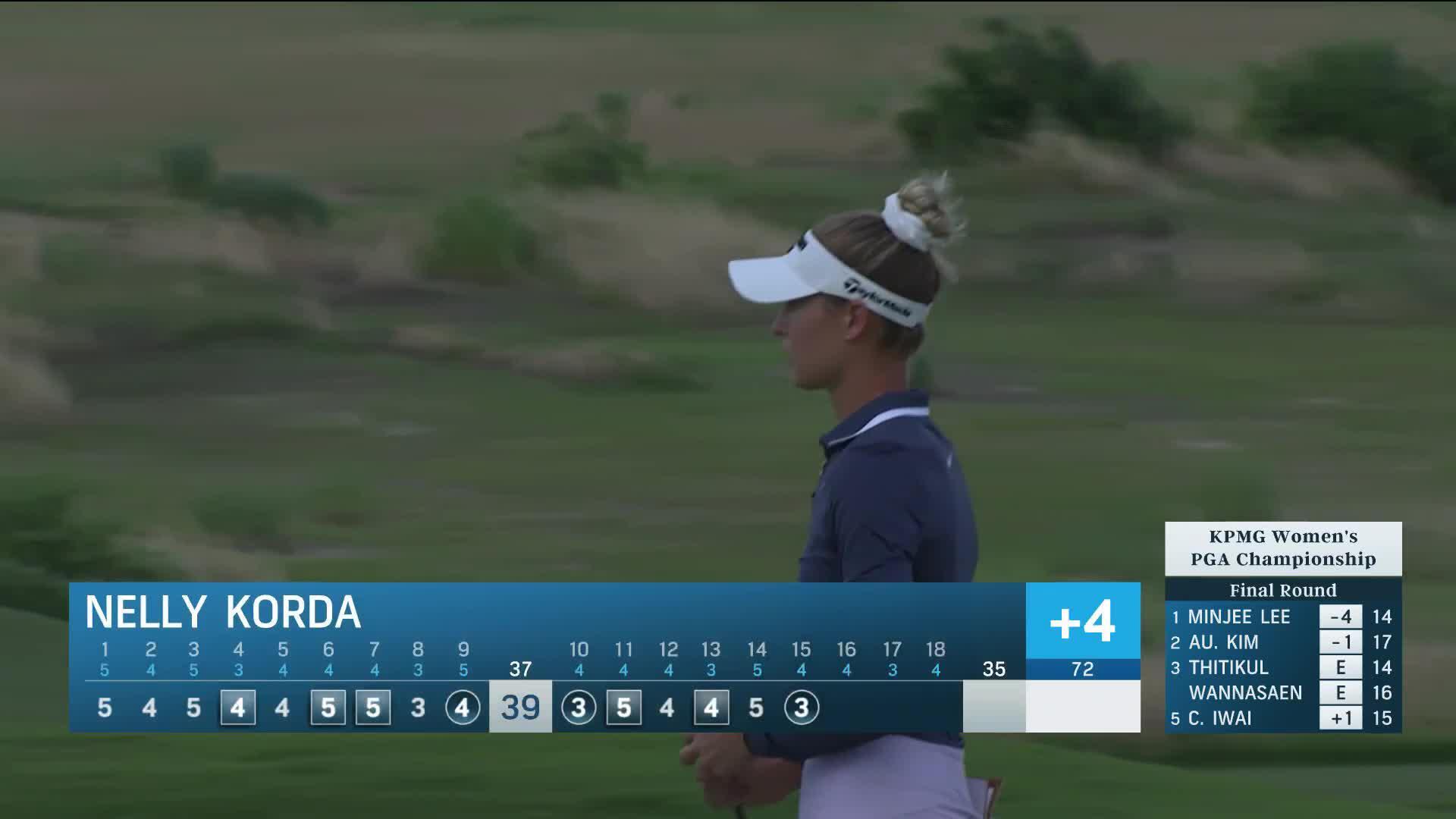 Nelly Korda 3rd Shot on No. 15 Hole - 2025 KPMG Women's PGA Championship Round 4 | KPMG Women's ...