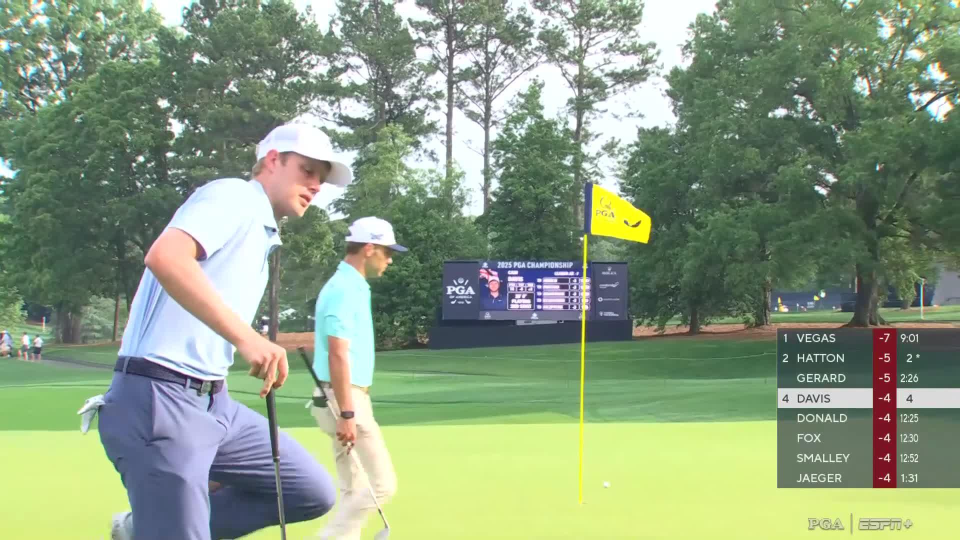 Cam Davis 3rd Shot on No. 5 Hole - 2025 PGA Championship Round 2 | PGA Championship