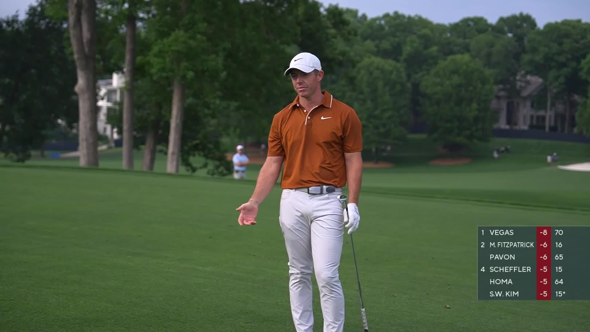 Rory McIlroy 2nd Shot on No. 16 Hole - 2025 PGA Championship Round 2 | PGA Championship