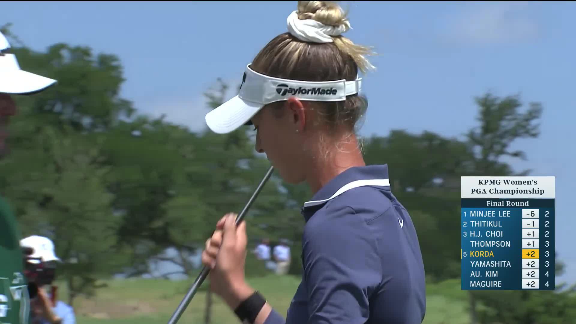 Nelly Korda 1st Shot on No. 4 Hole - 2025 KPMG Women's PGA Championship Round 4 | KPMG Women's ...
