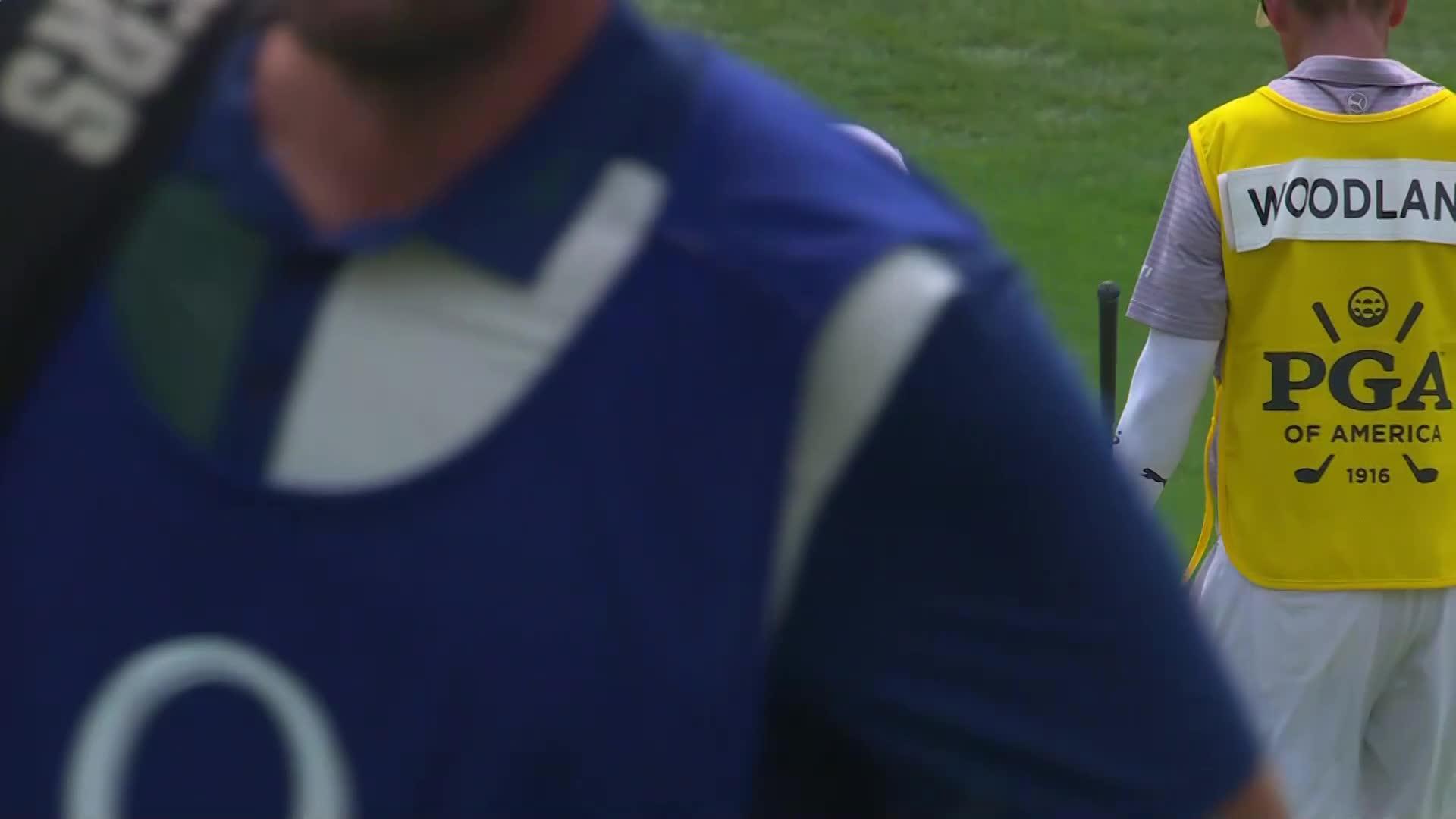 Gary Woodland 4th Shot on No. 1 Hole - 2025 PGA Championship Round 2 | PGA Championship