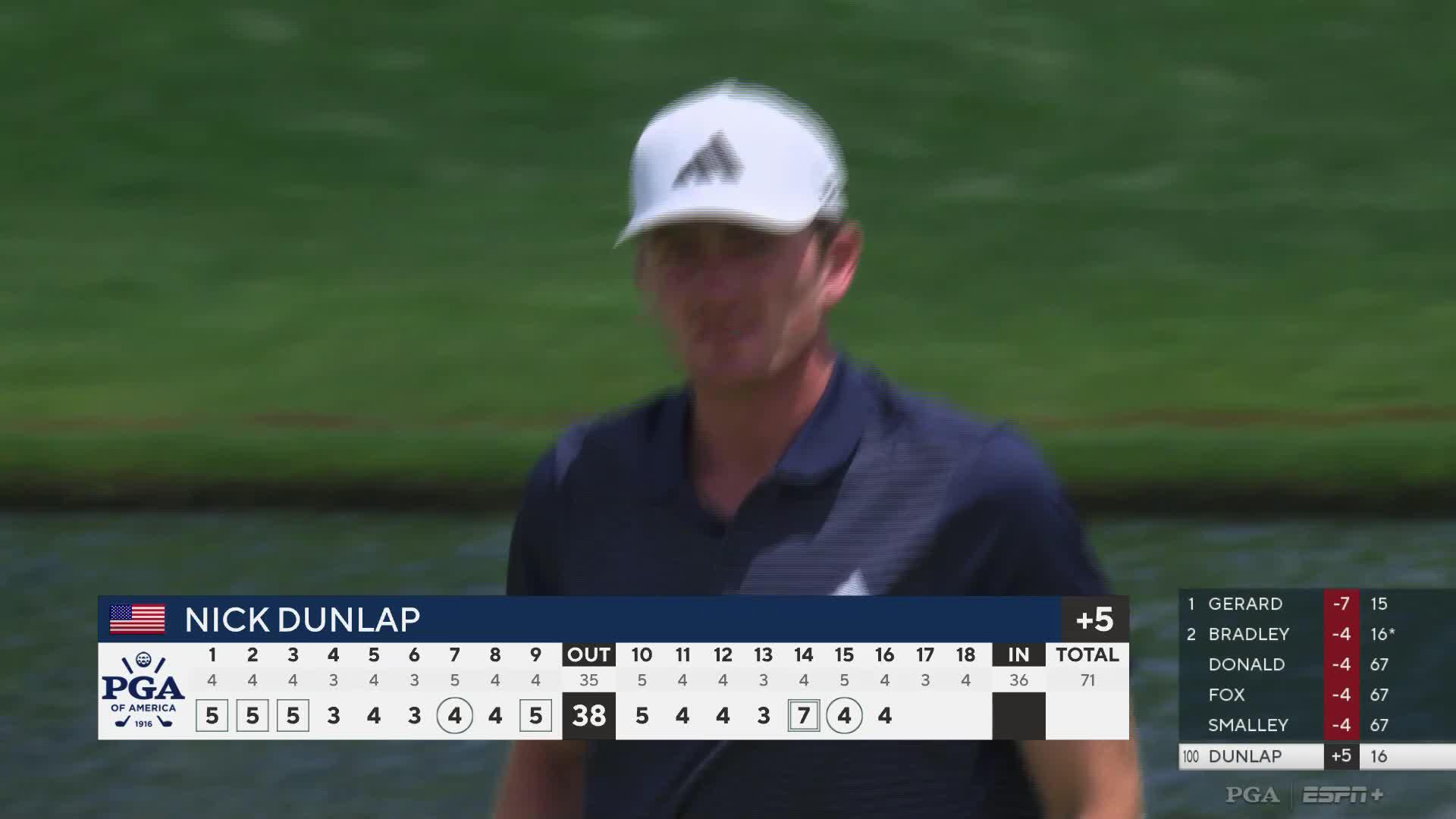 Nick Dunlap 4th Shot on No. 16 Hole - 2025 PGA Championship Round 1 | PGA Championship