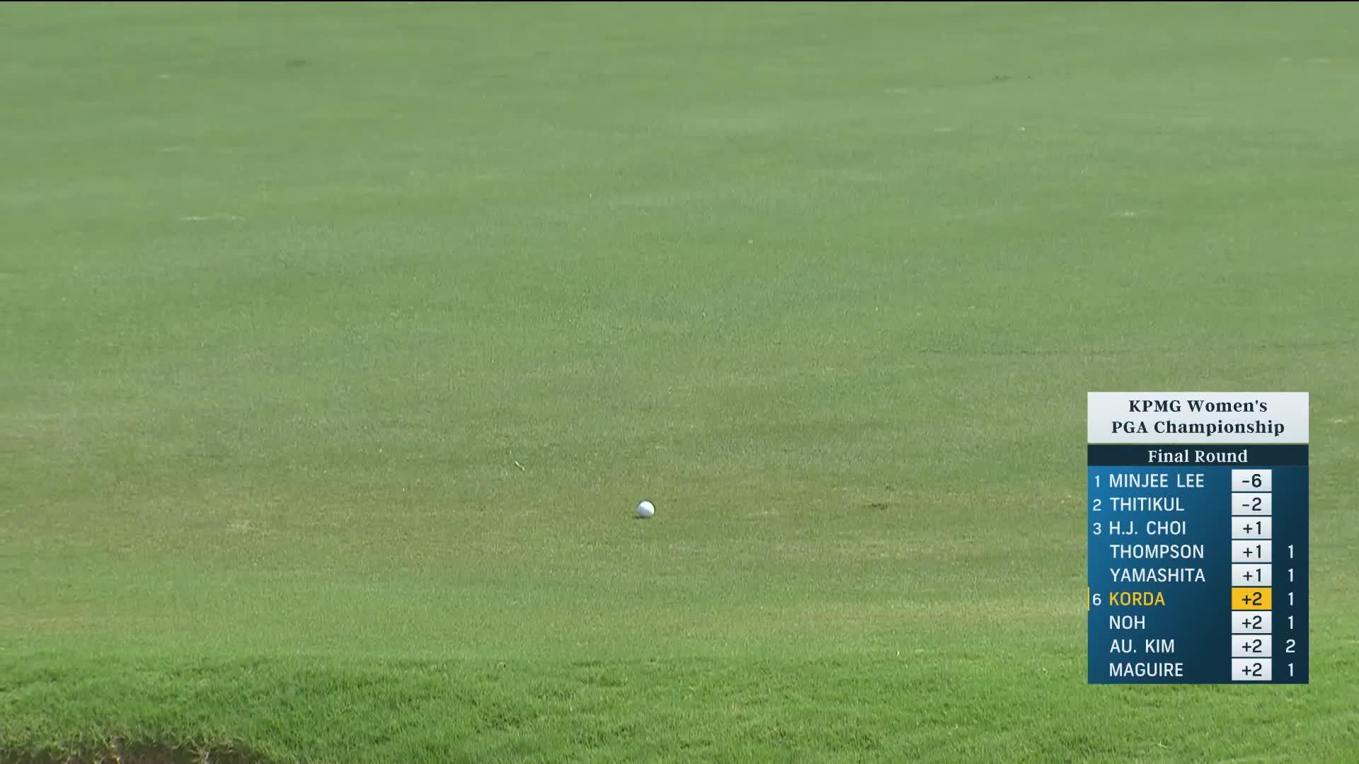 Nelly Korda 1st Shot on No. 2 Hole - 2025 KPMG Women's PGA Championship Round 4 | KPMG Women's ...