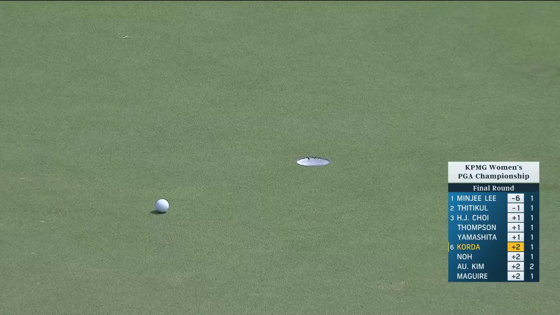 Nelly Korda 3rd Shot on No. 2 Hole - 2025 KPMG Women's PGA Championship Round 4 | KPMG Women's ...