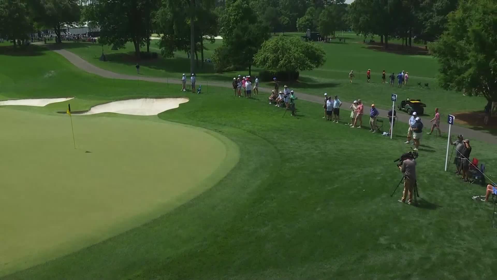 Matt Fitzpatrick 2nd Shot on No. 3 Hole - 2025 PGA Championship Round 1 ...