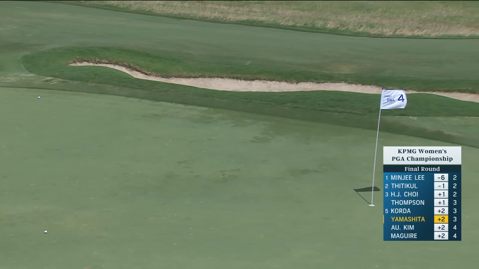 Miyu Yamashita 1st Shot on No. 4 Hole - 2025 KPMG Women's PGA Championship Round 4 | KPMG Women ...