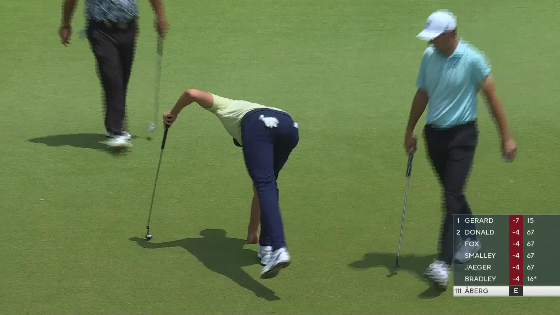 Ludvig Åberg 4th Shot on No. 1 Hole - 2025 PGA Championship Round 1 | PGA Championship