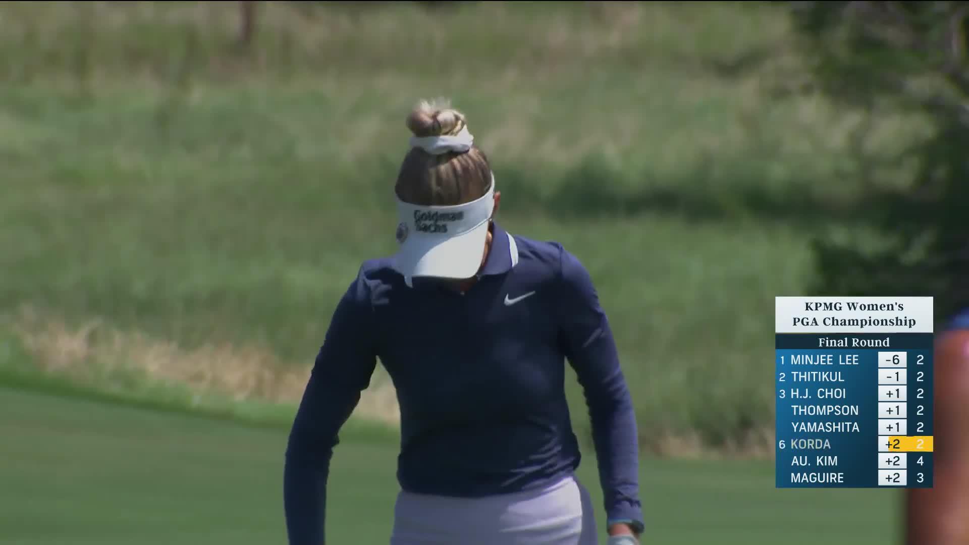Nelly Korda 3rd Shot on No. 3 Hole - 2025 KPMG Women's PGA Championship Round 4 | KPMG Women's ...
