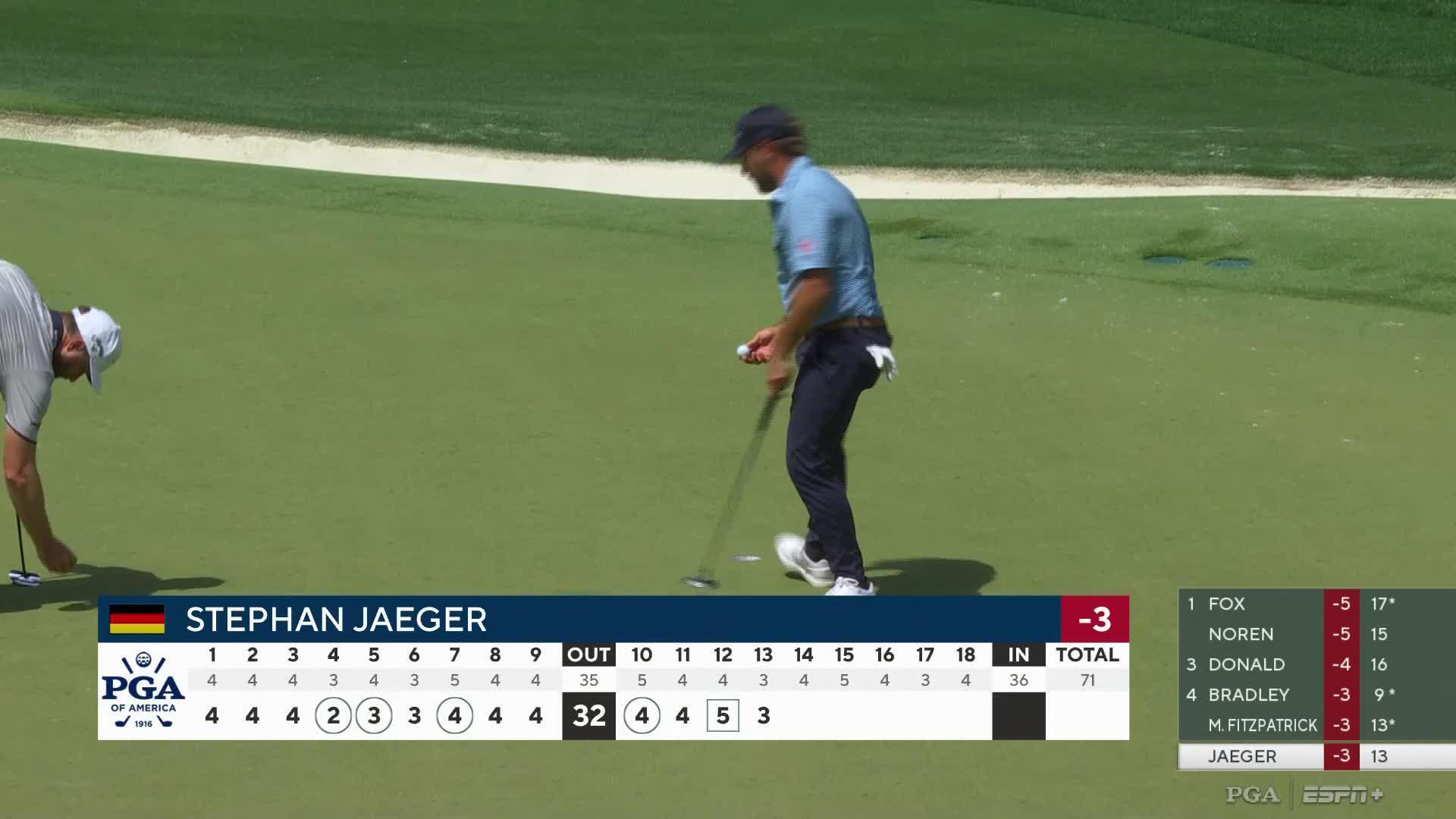 Stephan Jaeger 3rd Shot on No. 13 Hole - 2025 PGA Championship Round 1 ...