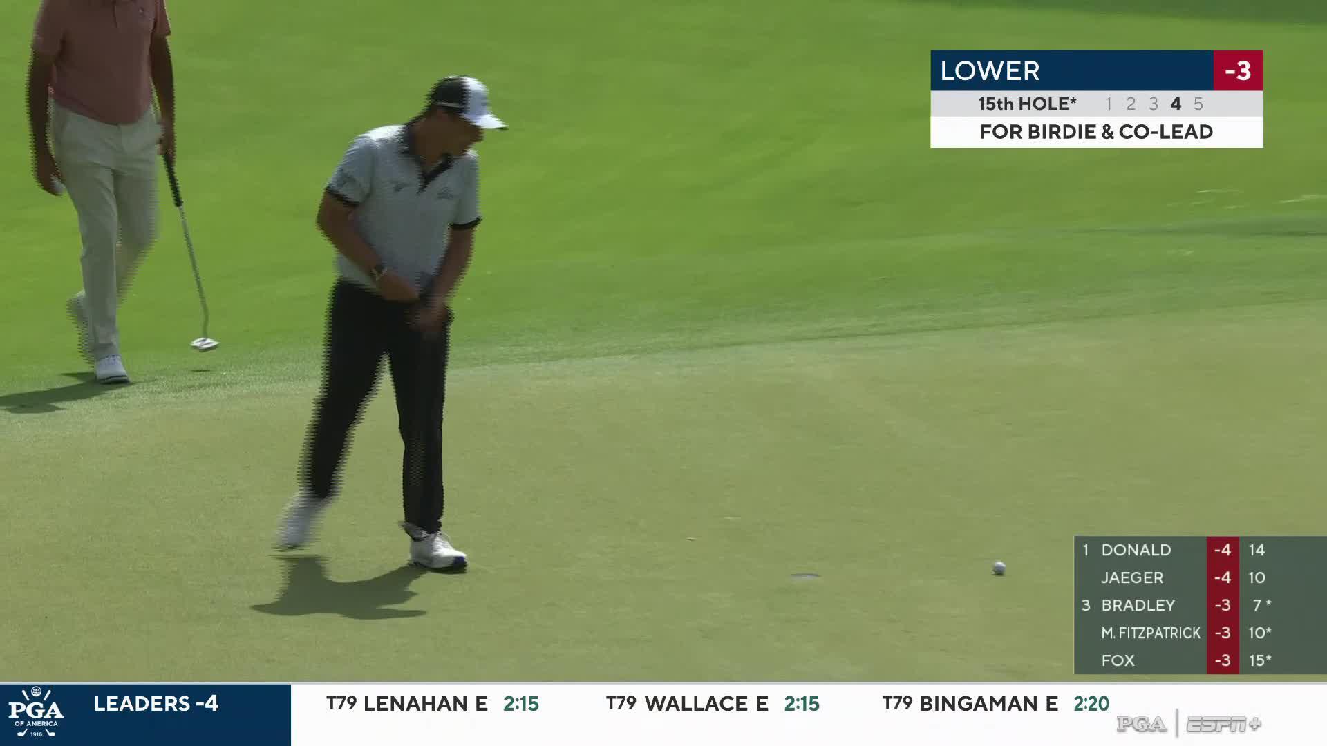 Justin Lower 4th Shot on No. 15 Hole - 2025 PGA Championship Round 1 ...