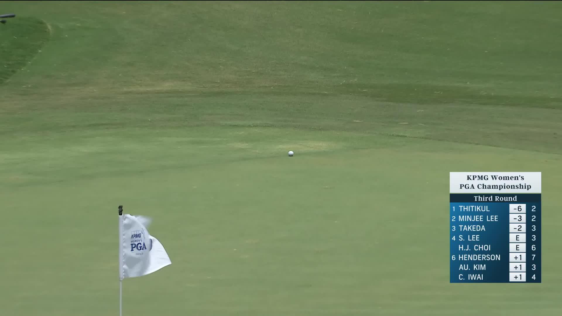 Minjee Lee 3rd Shot on No. 3 Hole - 2025 KPMG Women's PGA Championship Round 3 | KPMG Women's ...