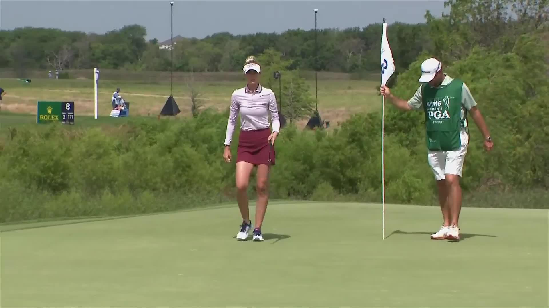 Nelly Korda 4th Shot on No. 8 Hole - 2025 KPMG Women's PGA Championship Round 1 | KPMG Women's ...