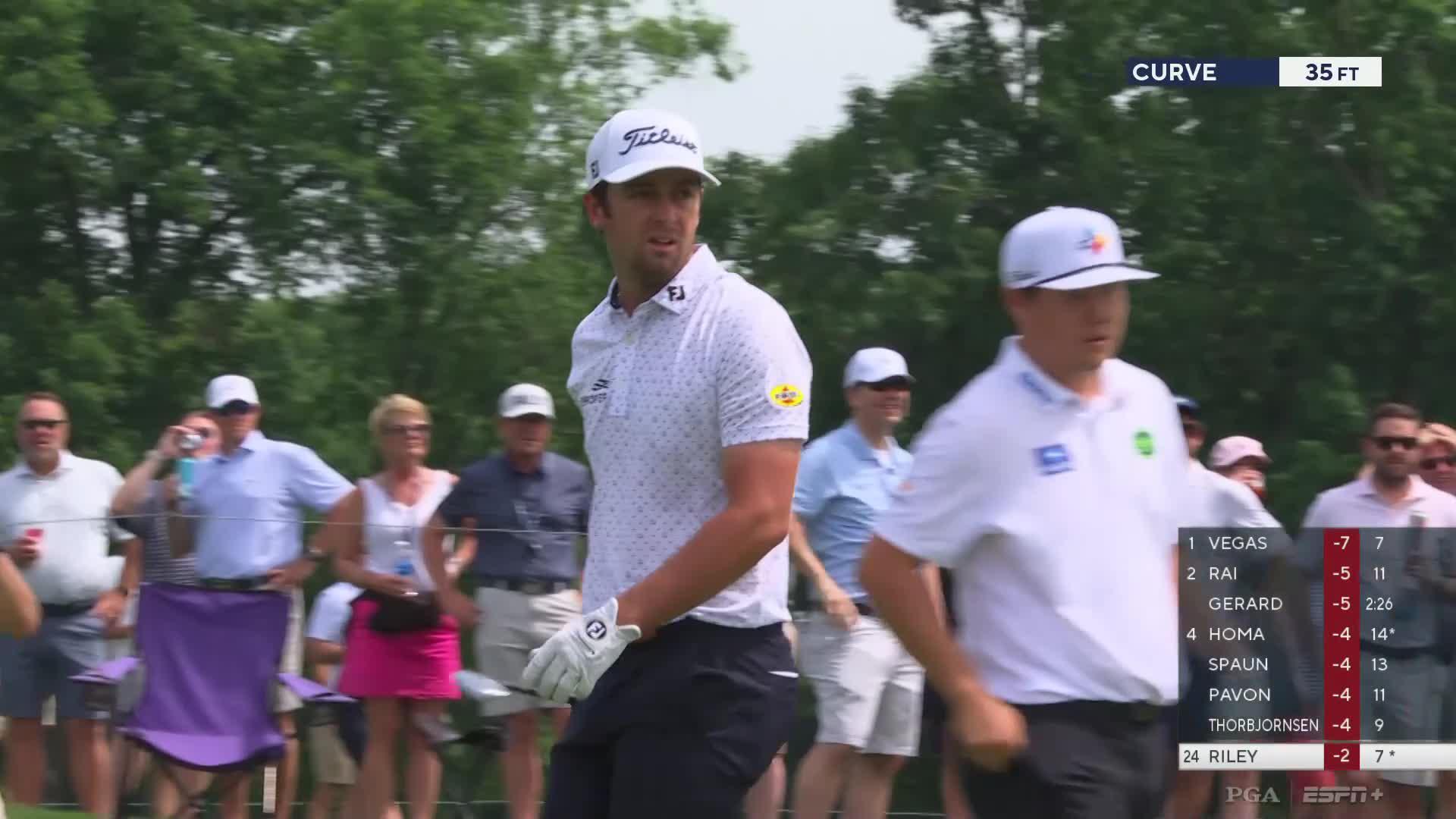 Davis Riley 1st Shot on No. 17 Hole - 2025 PGA Championship Round 2 ...