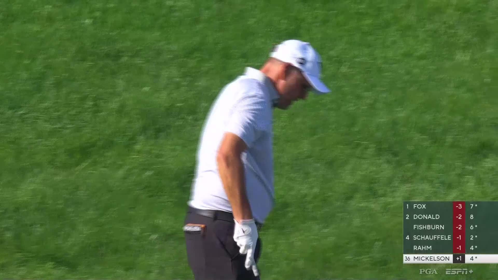 Phil Mickelson 3rd Shot on 14th Hole - 2025 PGA Championship Round 1 | PGA Championship