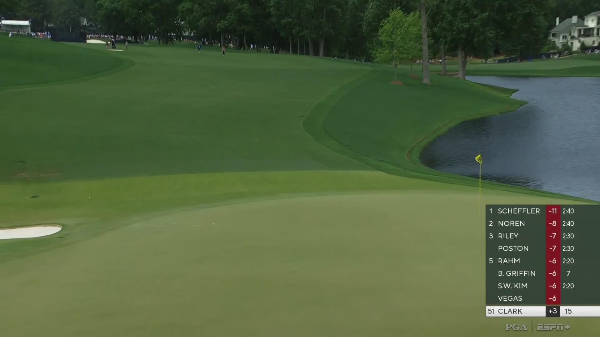 Wyndham Clark 2nd Shot on No. 16 Hole - 2025 PGA Championship Round 4 | PGA Championship