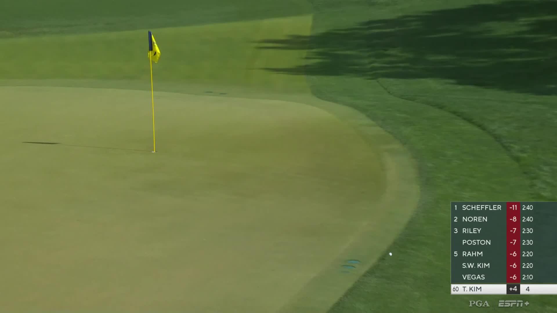 Tom Kim 2nd Shot on No. 5 Hole - 2025 PGA Championship Round 4 | PGA Championship