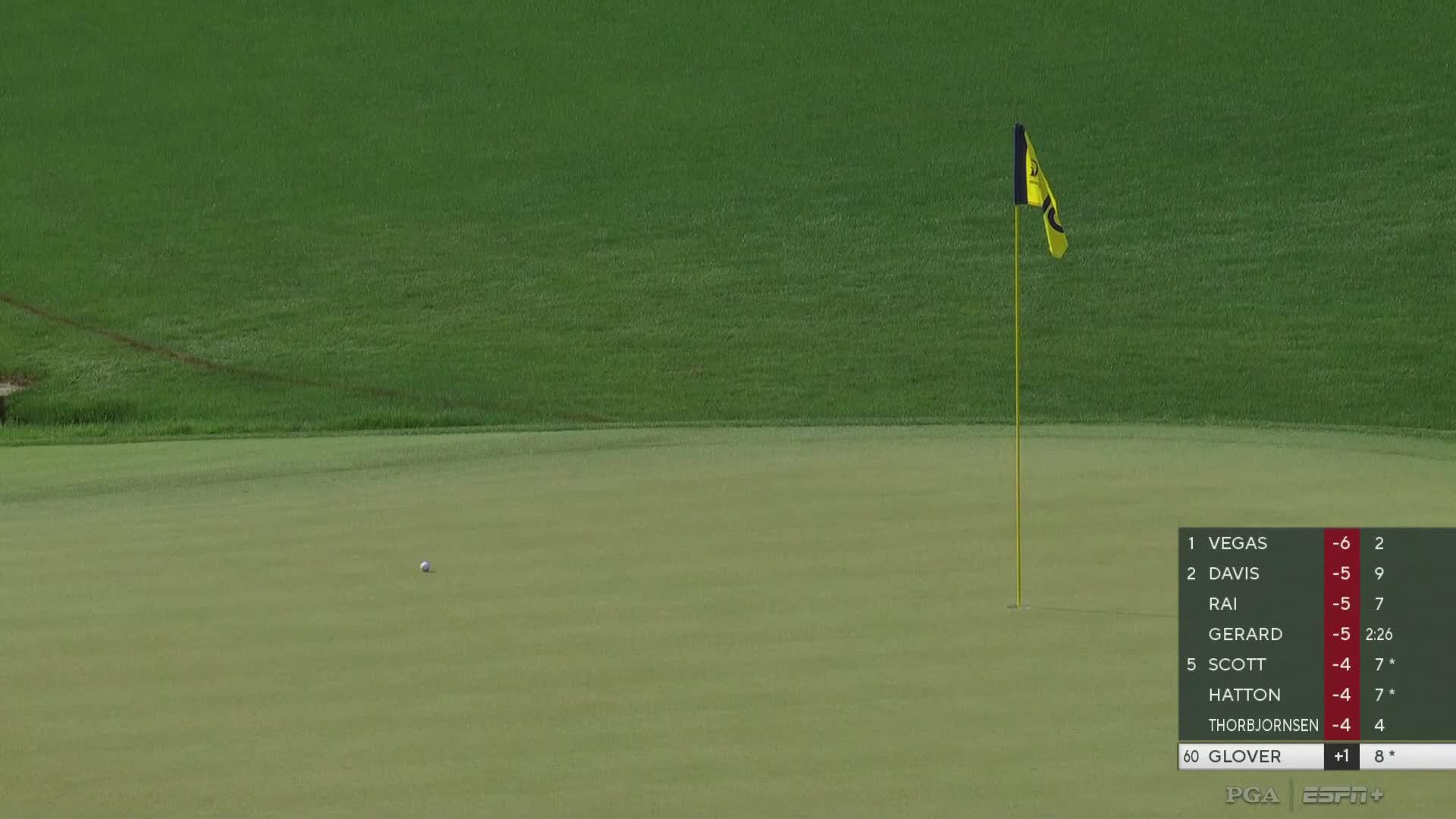 Lucas Glover 3rd Shot on No. 18 Hole - 2025 PGA Championship Round 2 ...
