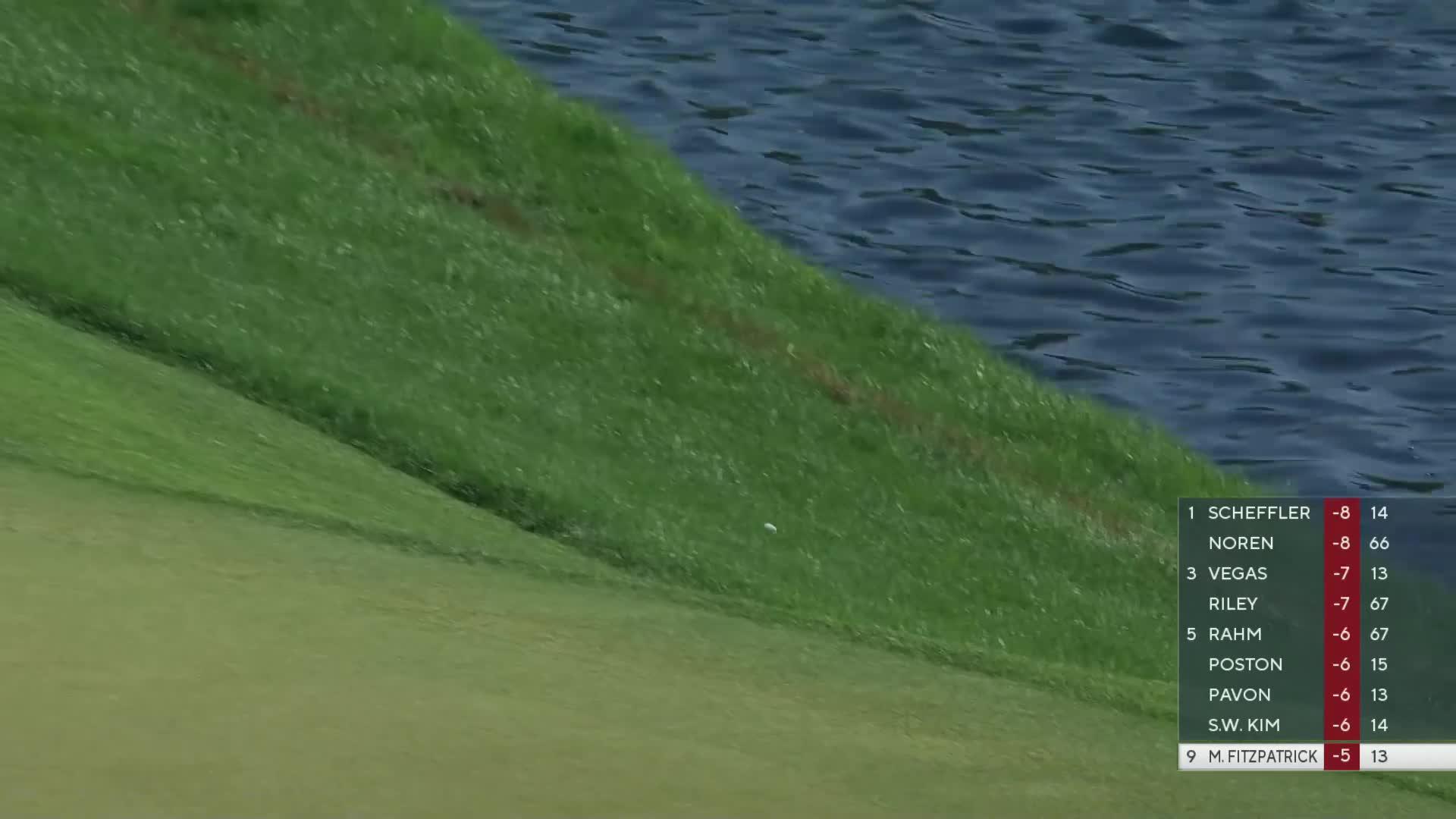 Matt Fitzpatrick 3rd Shot on No. 14 Hole - 2025 PGA Championship Round 3 | PGA Championship