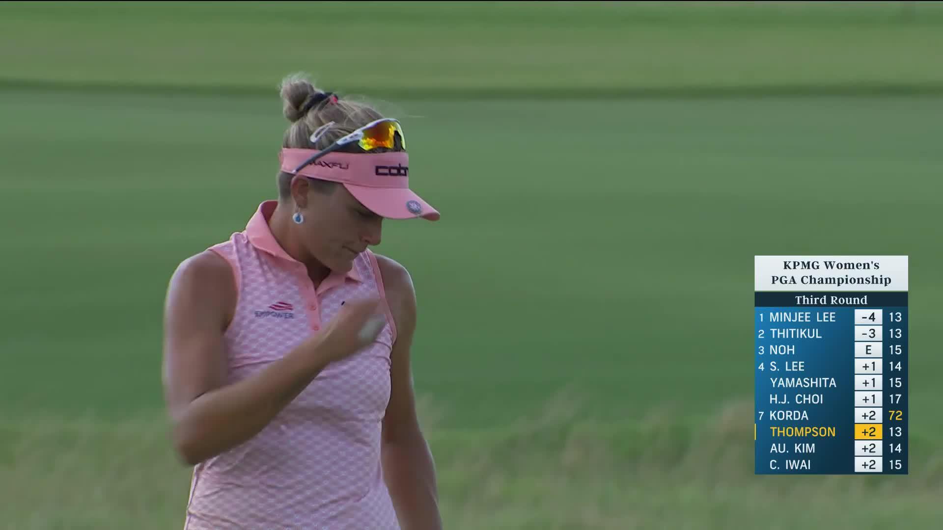 Lexi Thompson 4th Shot on No. 14 Hole - 2025 KPMG Women's PGA Championship Round 3 | KPMG Women ...