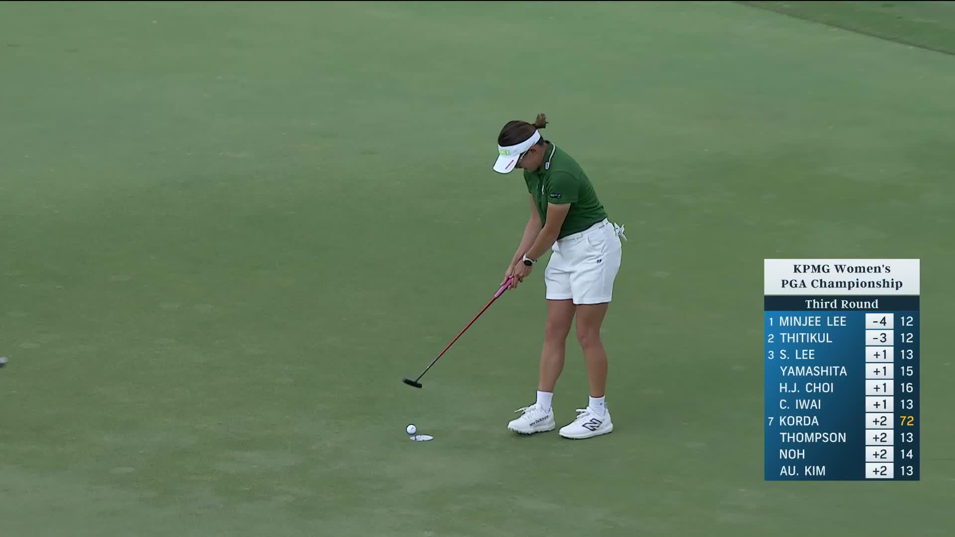 Chisato Iwai 5th Shot on No. 14 Hole - 2025 KPMG Women's PGA Championship Round 3 | KPMG Women's ...