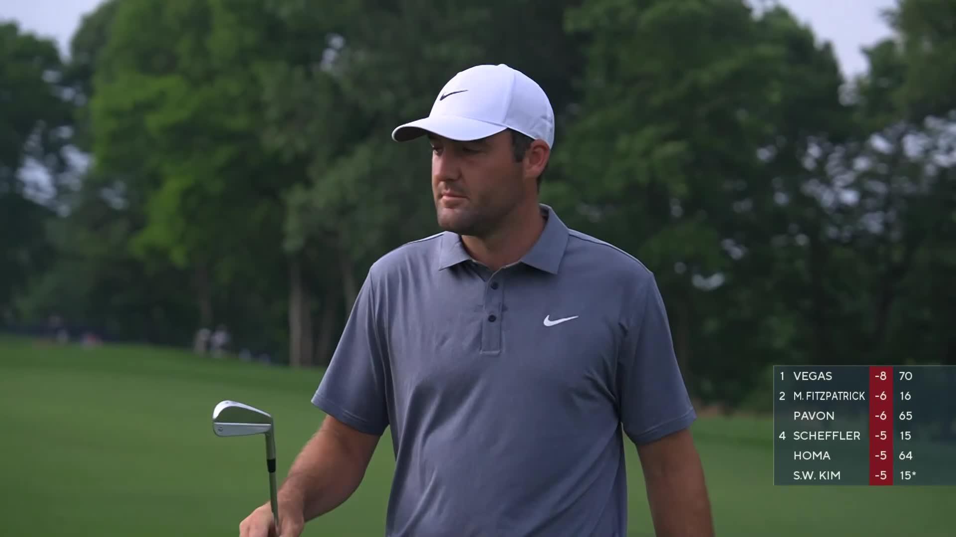 Scottie Scheffler 2nd Shot on No. 16 Hole - 2025 PGA Championship Round 2 | PGA Championship