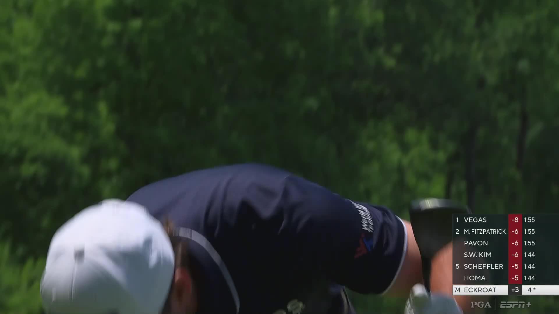 Austin Eckroat 1st Shot on No. 14 Hole - 2025 PGA Championship Round 3 ...