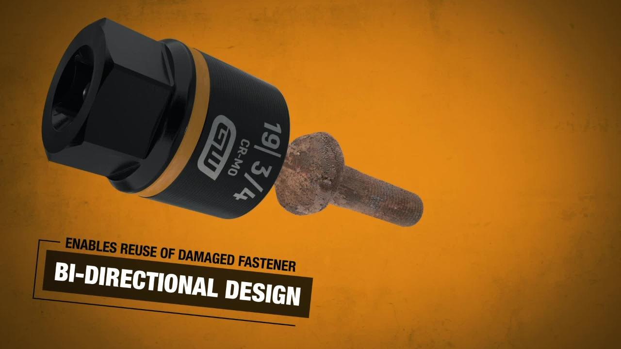 Nut Extractor Socket Set 15-PC Impact Bolt Extractor Socket Set - 3/8 ...