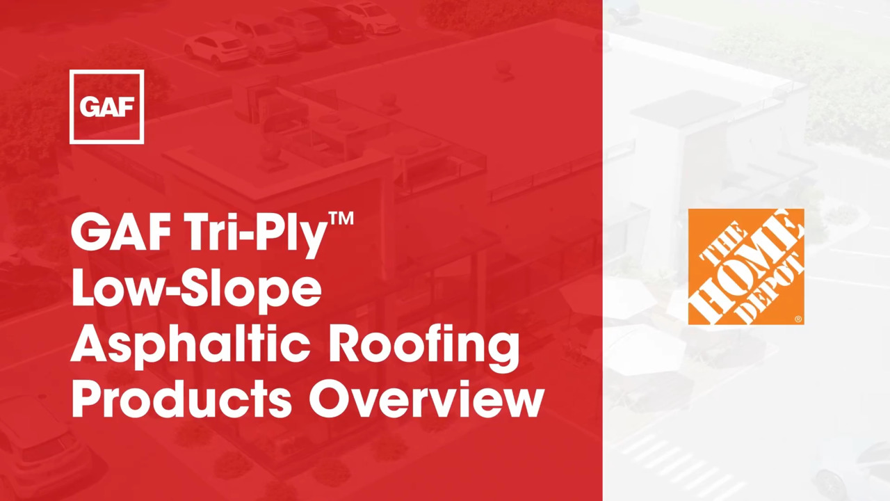 GAF Tri-Ply #75 Base Sheet 3 ft. x 100 ft. (300 sq. ft. Net) Membrane ...