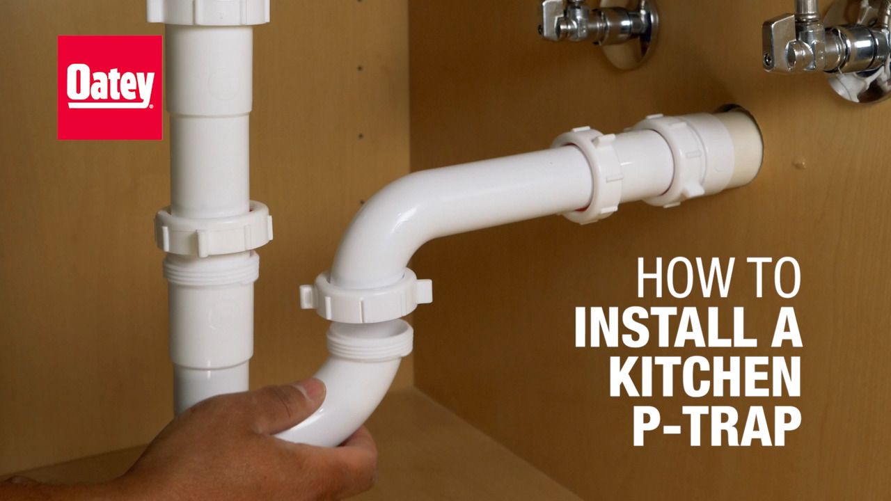Oatey 1-1/2 in. White Plastic Sink Drain P- Trap HDC9704B - The Home Depot