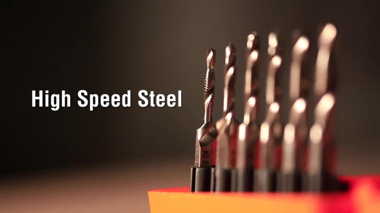 Klein Tools 1/4 in. High Speed Steel 6-32 Drill Tap 32237 Klein Tools 1/4 in. High Speed Steel 6-32 Drill Tap 32237