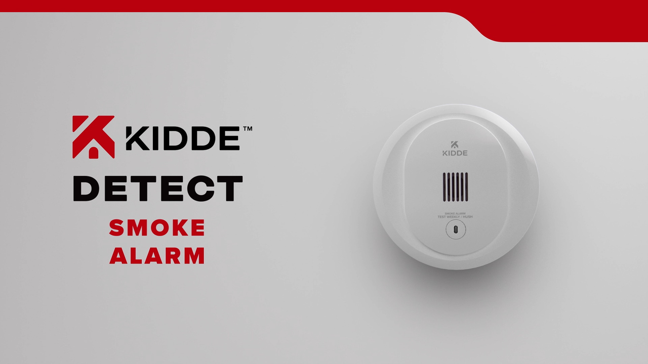 Kidde Compact 4 in. Battery Powered Smoke Detector with Photoelectric ...