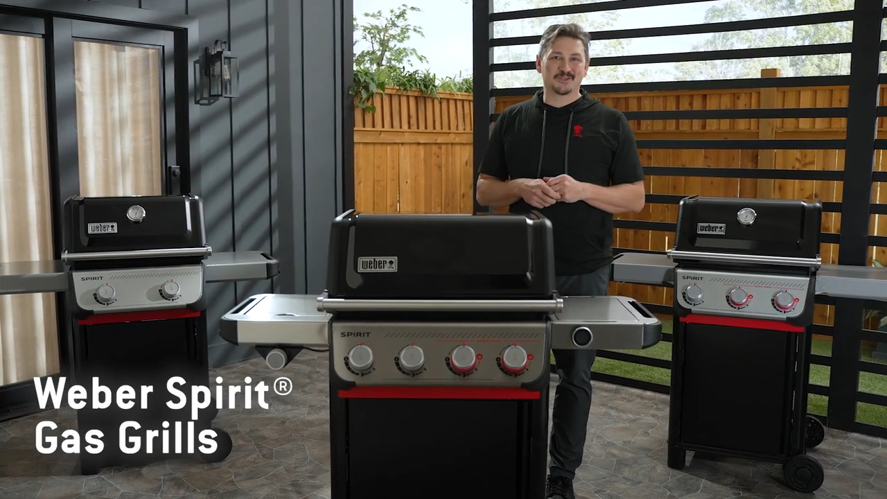 Weber Spirit SB-E-425 4-Burner Liquid Propane Gas Grill with Sear Zone ...