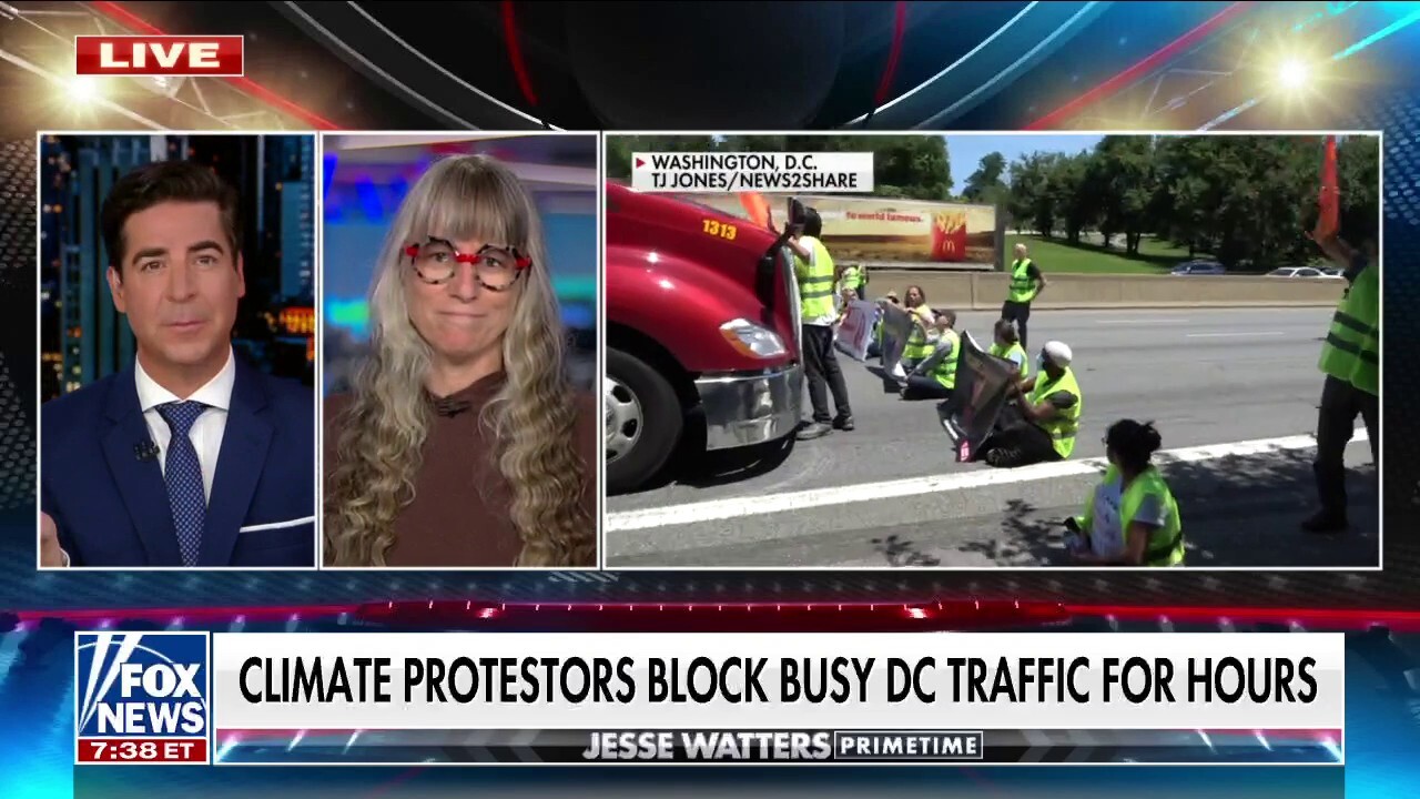 Climate activist dodges apology for blocking traffic | Fox News Video