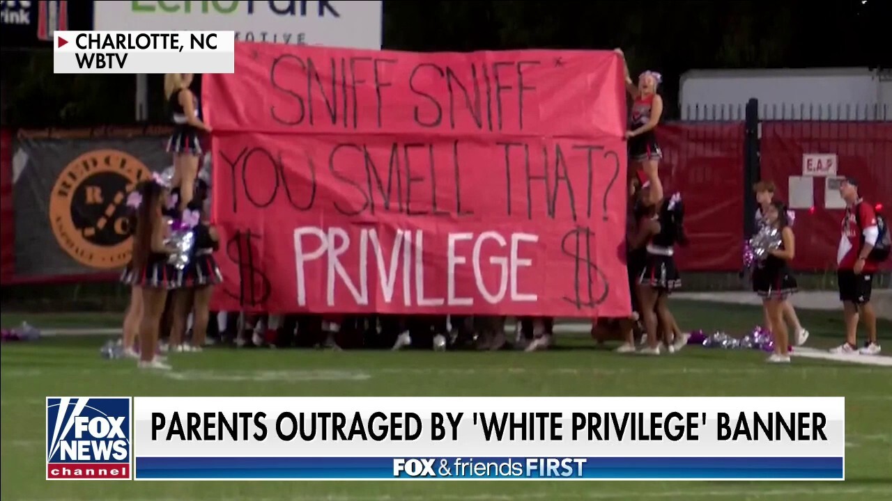 'White privilege' banner at high school football game disturbs parents ...