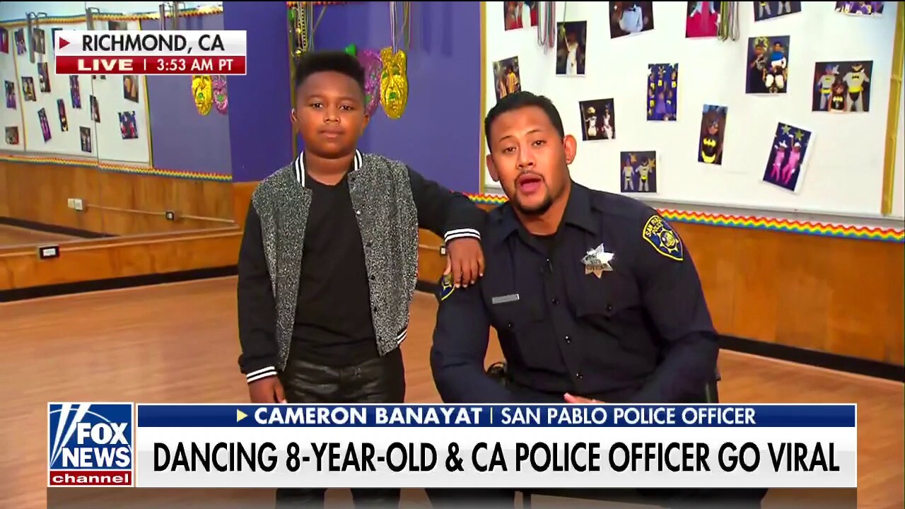Police officer, eight-year-old artist go viral as dancing duo | Fox ...