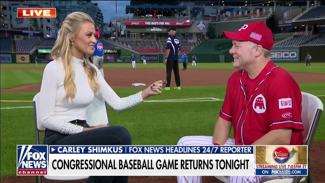 Carley Shimkus speaks with Steve Scalise ahead of Congressional ...