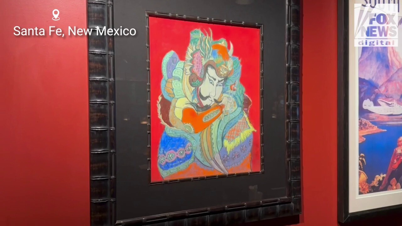 Many of Gene Hackman's paintings hang on the walls of the restaurant he ...